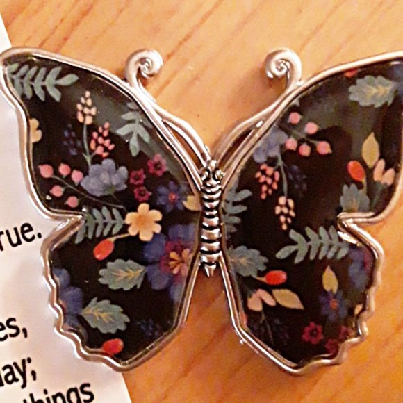 GANZ | Jewelry | New Ganz Butterfly Pocket Charm W Prayer Card | Poshmark